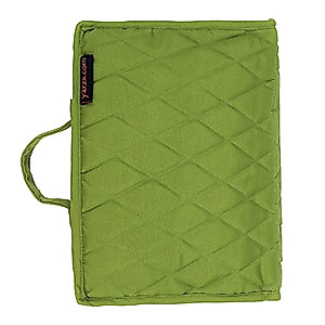 Yazzii Original Craft Organizer Tote Bag - Portable Storage Bag Organizer - Multipurpose Storage Organizer for Crafts, Cosmetics & Jewelry. Green