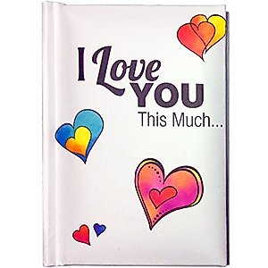 Blue Mountain Arts Little Keepsake Book "I Love You This Much" 4 x 3 in. Sentimental Pocket-Sized Gift Book—Perfect Anniversary, Valentine's Day, or “Just Because I Love You” Gift for Him or Her