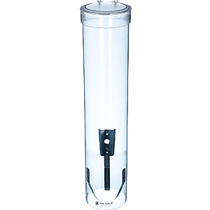 San Jamar Plastic Pull-Type Water Cup Dispenser, 16 Inches, Blue, (Pack of 24)