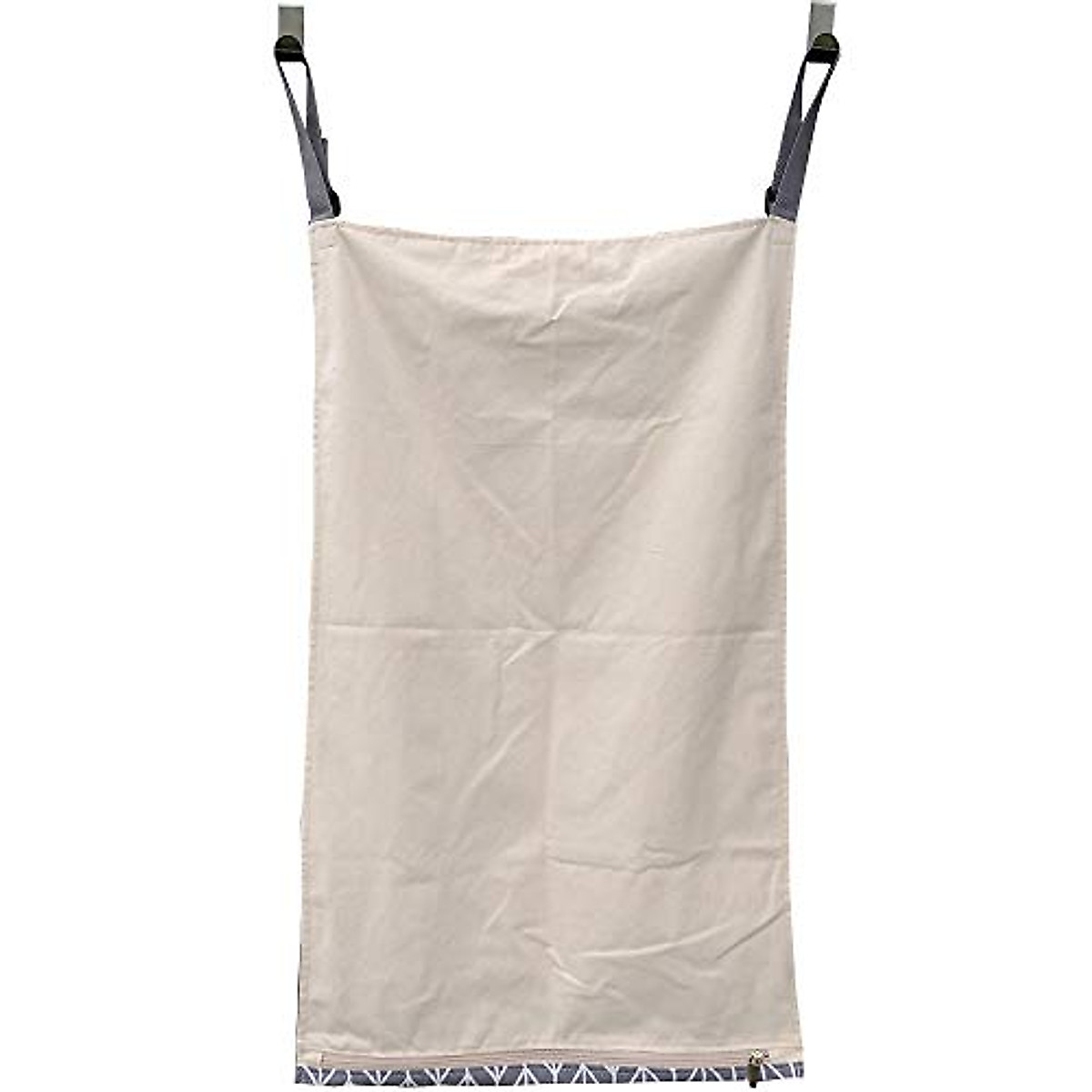 HDHYK Adjustable door hanging laundry basket-Hanging Laundry Hamper Bag with Free Door Hooks