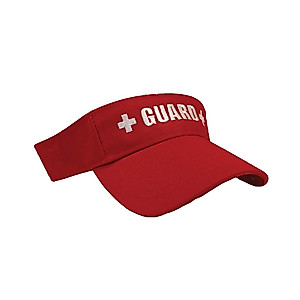 Guard Red Visor - Sun Protection Beach for Women, Men & Kids