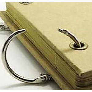 Book Binder Rings 2 Inch Office Loose Leaf Ring（20 Pack） Nickel Plated Silver