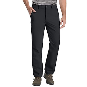 MAGCOMSEN Mens Hiking Pants Lightweight Quick Dry Pants Classic Casual Pants Golf Work Pants Spring Pants,Black 34