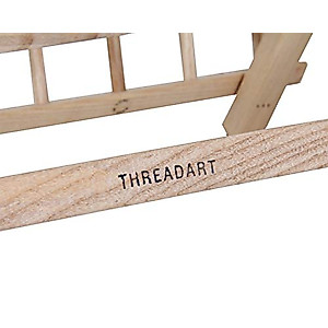 Threadart 120 Spool Cone Wood Thread Rack | Made of Hardwood, Sturdy, Freestanding or Wall Mount | Organizer Storage