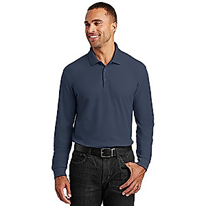 Port Authority Port Authority Long Sleeve Core Classic Polo L River Blue Nvy