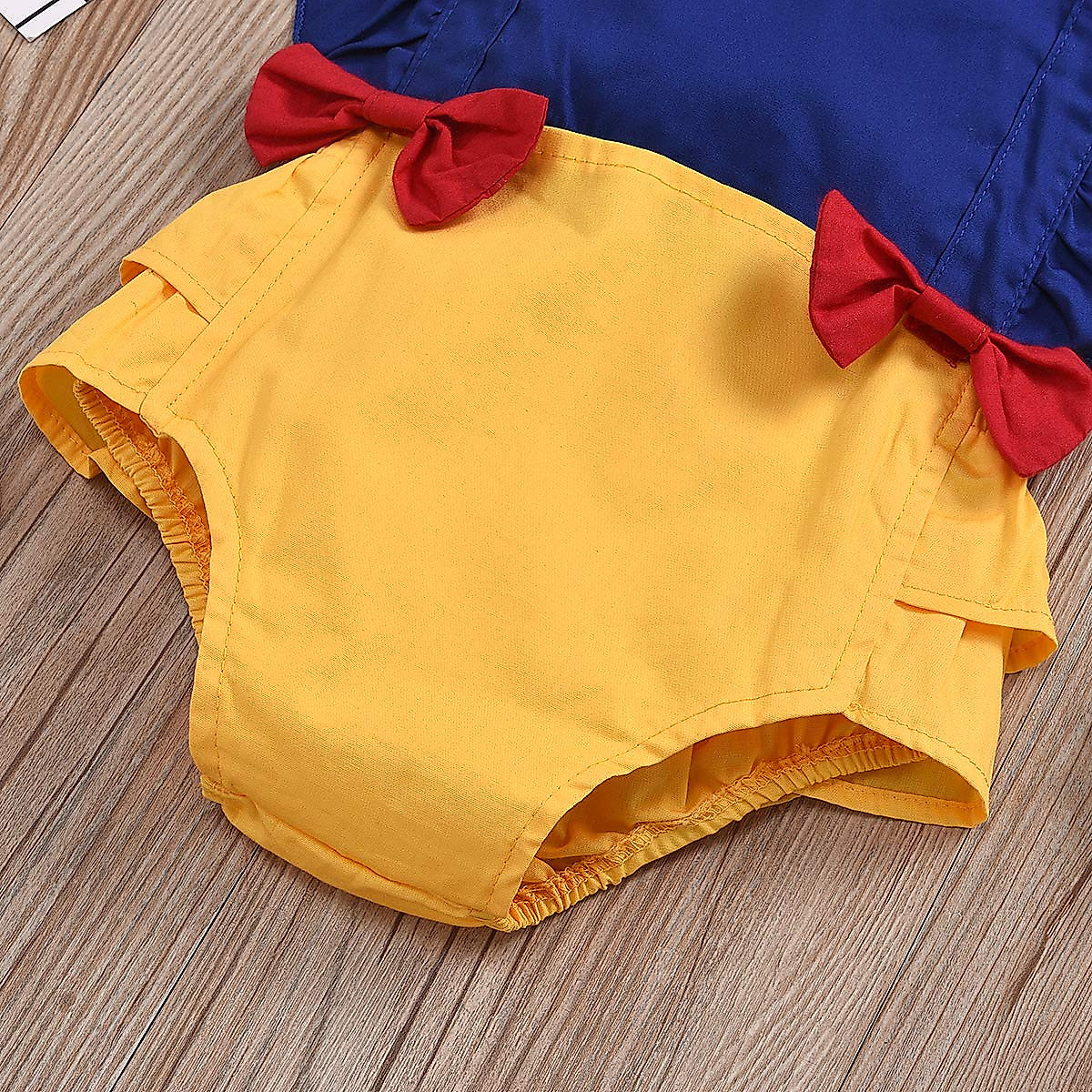 BSongo Newborn Baby Girls Romper Snow White Cosplay Infant Tops and Shorts Summer Clothes (Romper Style #2, 0-6 M)