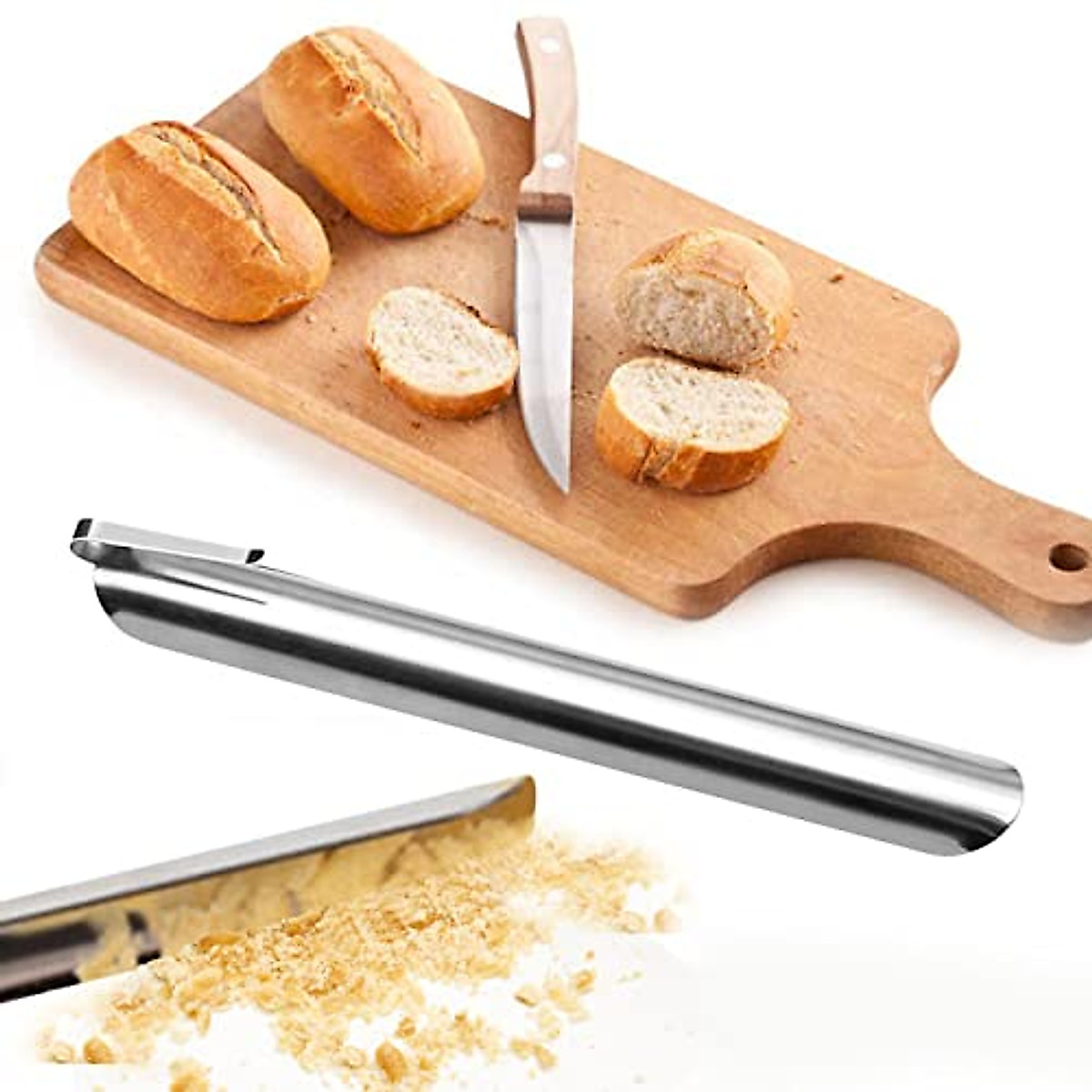 Menolana Restaurant Crumb Sweepers Table Scraper with Storage Clip Holder Food Remover Cleaner for Bars