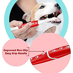 Pet Toothbrush for Dogs, Cats with Soft Bristles - Easy Teeth Cleaning & Dental Care, Non Slip Dual Head Dog Toothbrush - Choose Your Pack (Pack of 1)