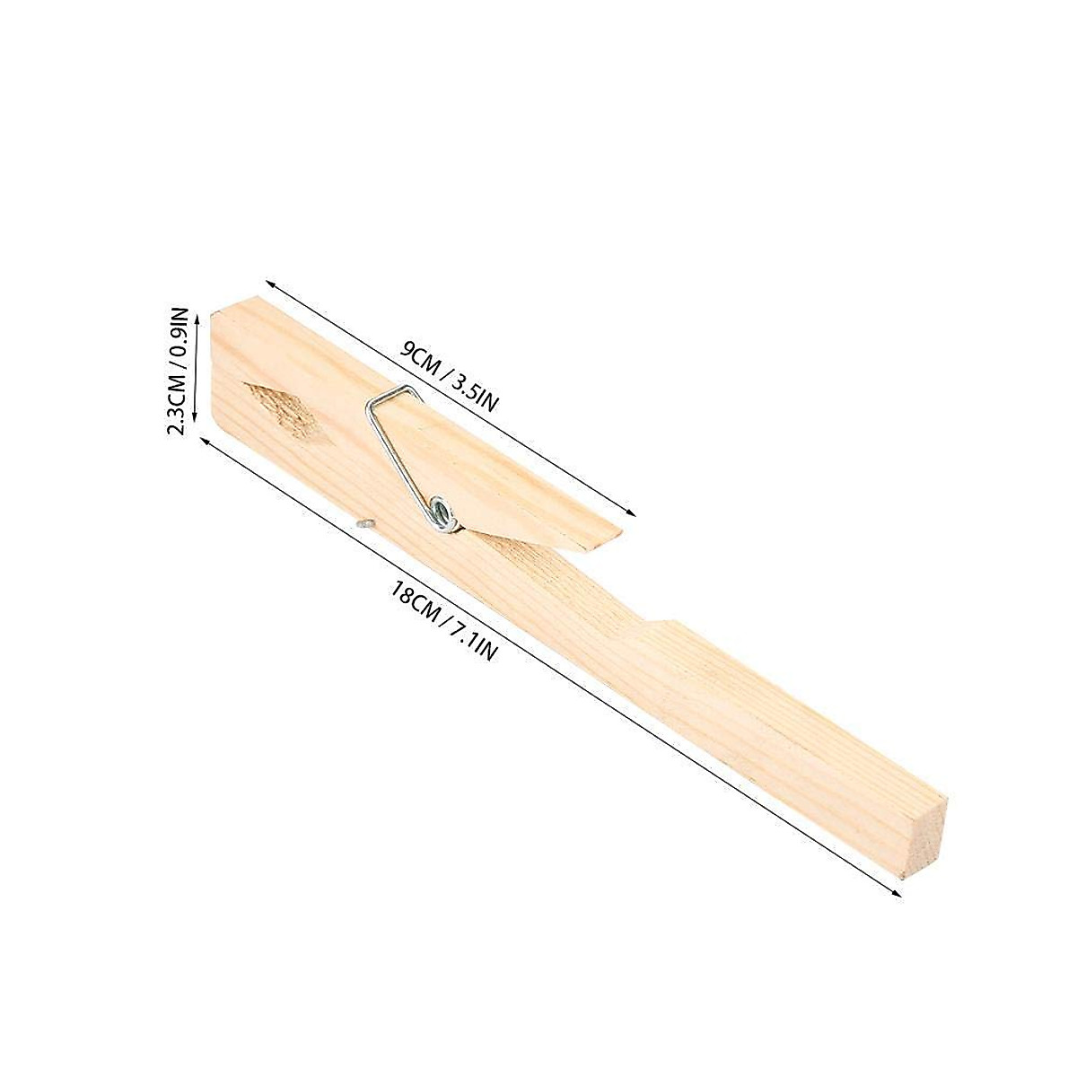 10Pcs Wood Test Tube Clip,Test Tube Holder Clamp Clip for Laboratory Equipment Testing Tool 18cm/7.1in Length