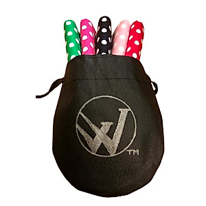 Fat Quarter Fabric Bundle Set 5 (1/4 Yard) Colorful Dots Pink Green Blue Black Red Stack Rainbow