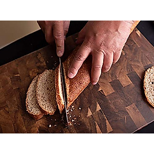 HUMBEE Chef 8 Inch, Serrated Bread Knife, Black