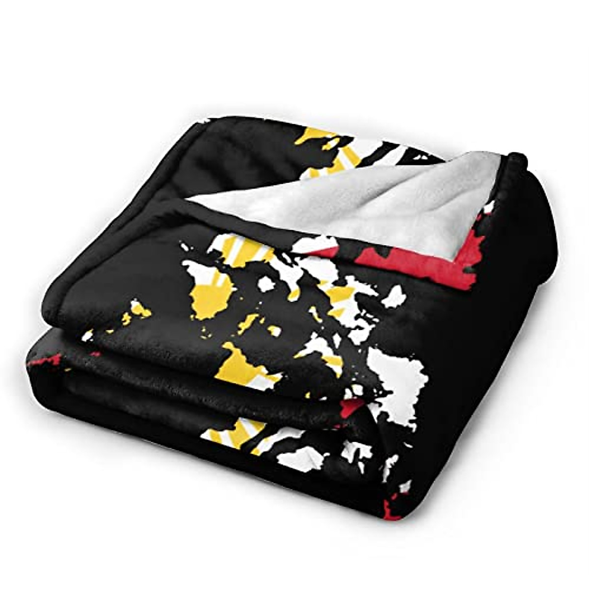 Philippines Terrain Map Blanket Printed Flannel Throw Blanket 50"X40" Anti-Pilling Blanket Bed Sofa Living Room Bedroom