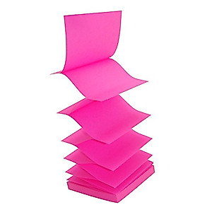 4A Sticky Pop-up Notes,3 x 3 Inches,Neon Assorted,Self-Stick Notes,100 Sheets/Pad,12 Pads/Pack,4A 303x12-N-Z
