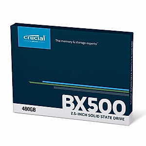 Crucial Bx500 480Gb Client Drive - 3D Nand Sata 2.5 Ssd