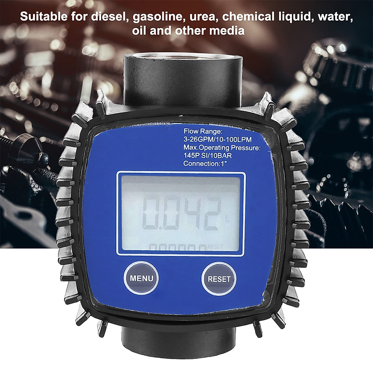 Digital Flow Meter, Deosdum High Accuracy Water Flow Meter 1in Internal Thread Water Flowmeter