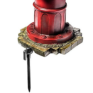 LULIND - Dog Fire Hydrant Garden Statue with 2 Stakes, 14 Inches (Small)