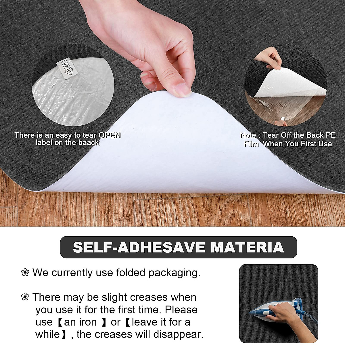 Office Chair Mat for Hardwood Floor, 47"x35" Computer Gaming Rolling Chair Mat Low-Pile Floor Protectors, Anti-Slip Computer Chair Mats for Home Office (47"x35", Brown)