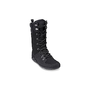 Xero Shoes Women's Mika Boots — Winter & Snow Boots for Women, Barefoot Shoes, Zero Drop Heel, Cold-Weather Waterproof Boots — Black, Size 9