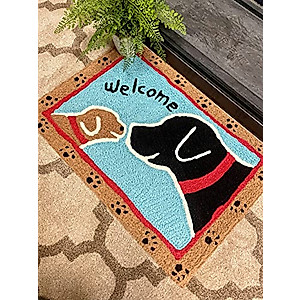 Jellybean Welcome Dogs Scatter Rug 20" x 30"