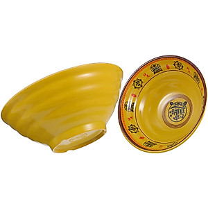 Hemoton Udon Soba Bowl Ramen Bowl Melamine Noodle Bowl Soup Bowls 8 inch Cereal Bowls Serving Bowls Chinese Japanese Decorative Tableware For Salad Soup Rice Noodle Chinese Soup Bowl