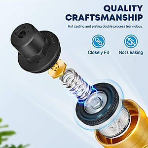 Kohree RV Water Filter Inline Water Filter Reduces Chlorine and Adjustable RV Water Pressure Regulator Valve with Gauge