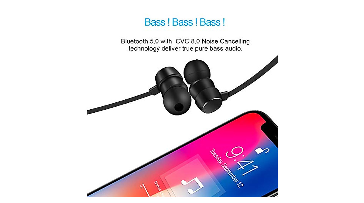 WAVEFUN Bluetooth Headphones: Deep Bass & Gaming Mode