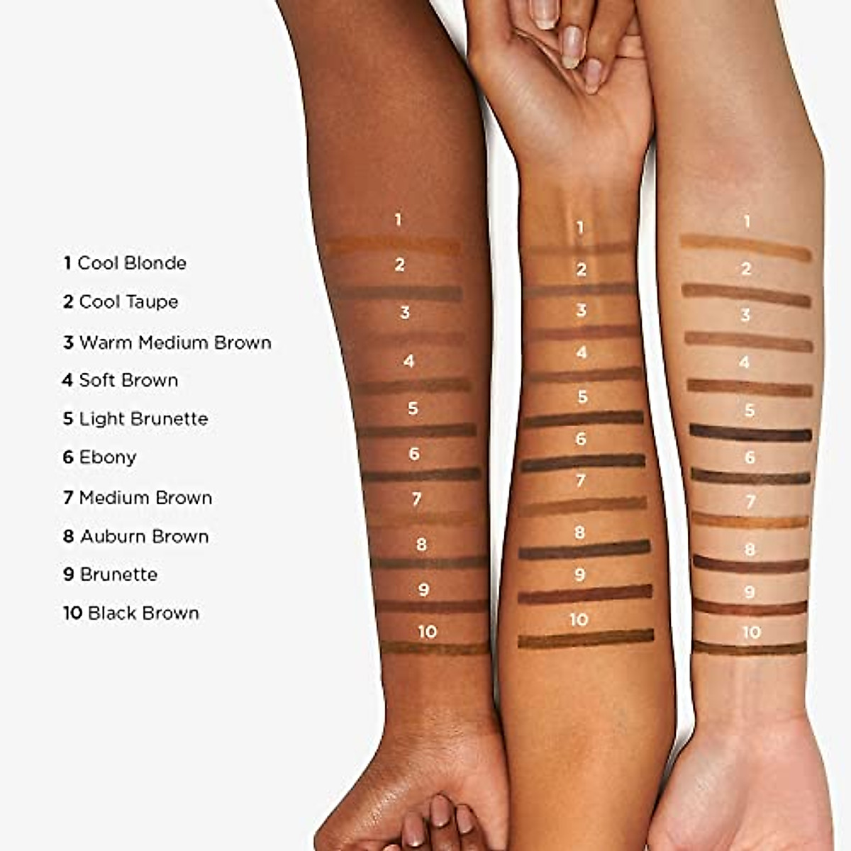 JOAH Dual-Ended Eyebrow Pencil - Brow Down To Me Ultra-FIne Tip Precision Brow Pencil with Built-In Spoolie Brush for Flawless Brows, Smudge-Proof, Water-Resistant, Cool Taupe