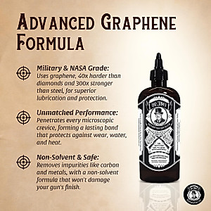 Dr. Jim's Prescription Gun Cleaner Lubricant and Protectant. Targets Carbon, Metals & Residue While Creating a Protective Barrier in and Outside of Your Gun. Made in USA