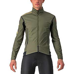 Castelli Unlimited Perfetto Ros 2 Jacket - Men's Military Green/Goldenrod, S