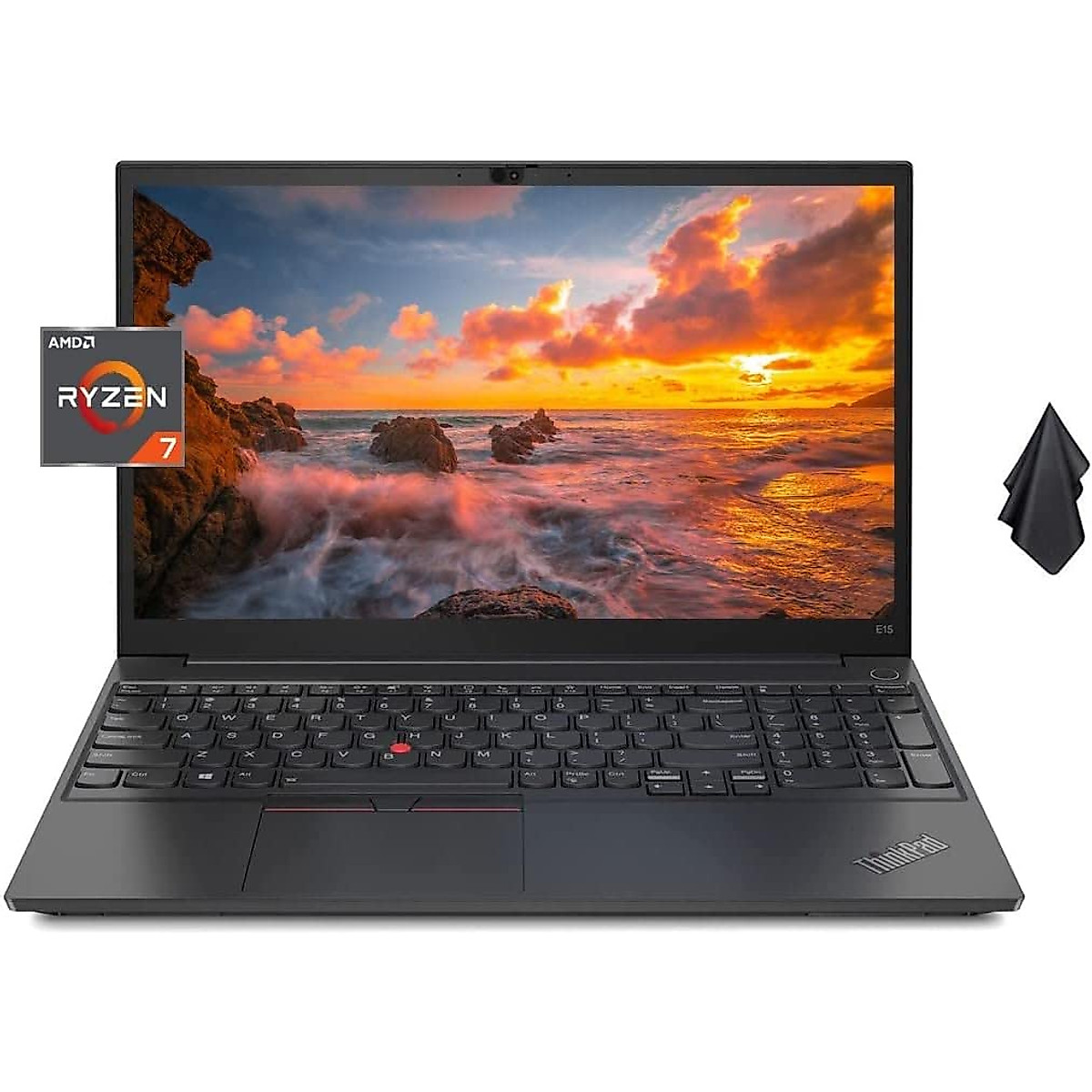 Lenovo ThinkPad E15 Gen 3 Business Laptop, 15.6" FHD IPS Anti-Glare Display, AMD Ryzen 7 5700U, 24GB RAM, 1TB NVMe PCIe SSD, HDMI, Webcam, WiFi 6, Camera Privacy Shutter, Windows 11 Pro