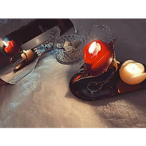Zestler Bundle Stainless Steel Wax Removal Blade + 6 Red Low Temperature Body Safe Rose Candle Refills