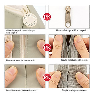 EASTHILL Pencil Case Large Capacity Pencil Pouch School Suppies Pen Case Simple Stationery College Office Organizer for Girls Adults-Light Green