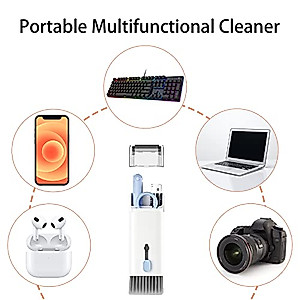 7 in 1 Electronic Cleaner kit - Keyboard Cleaner, Keyboard Cleaning Kit, Laptop Cleaner with Brush, Electronic Cleaner for Airpods pro/Laptop/Phone/Computer/Screen (Give Away a Flannel Cloth) Blue