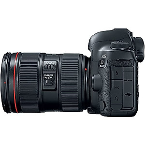 Camera Bundle for Canon EOS 5D Mark IV DSLR Camera w/ 24-105mm USM Lens + Digital TTL Flash, Backpack, 128GB High Speed Memory Card, Extra Battery + Professional Bundle (Renewed)