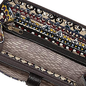 Sakroots Women's, Multi One World, 7.9in L x 1in W x 4.3in H Wristlet Drop: 6.5in, Crossbody Drop: up to 23 inches