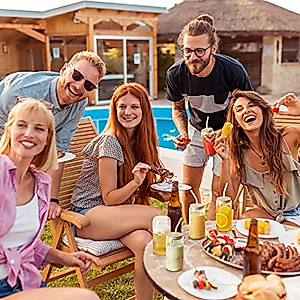 4pcs Set Drinking Glasses With Bamboo Lid And Glass Straw - 16oz Can Shaped Drinking Glass Set, Iced Coffee Mug, Cute Tumbler Cup, Whiskey, Water- Gift Best Choice - 2 Cleaning Brushes (Covered)