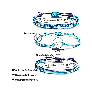 choice of all String Bracelets for WomenMen Summer Wave Bracelet Set for Teen Girls Waterproof Surfer Ankle Bracelet for Men Boys Friends