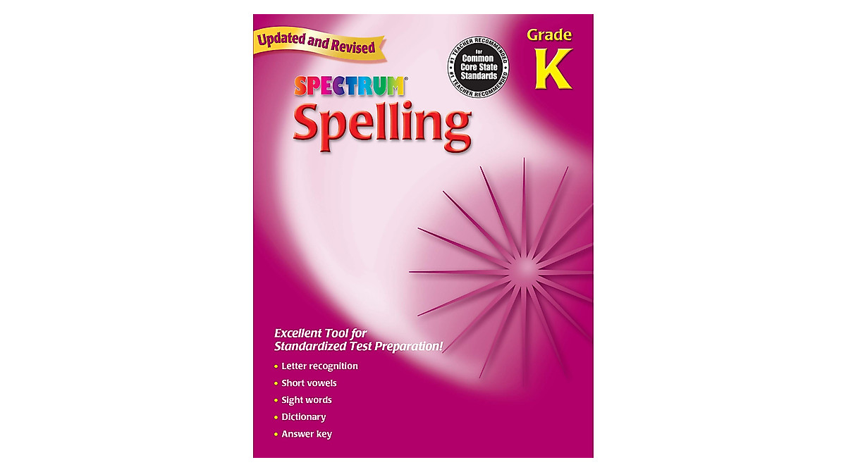 Spectrum Spelling Kindergarten Workbook | Fun Literacy for Kids