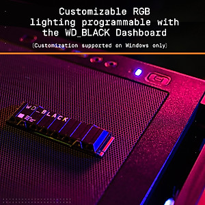 WD_BLACK 1TB SN850 NVMe Internal Gaming SSD Solid State Drive with Heatsink - Works with PlayStation 5, Gen4 PCIe, M.2 2280, Up to 7,000 MB/s - WDS100T1XHE