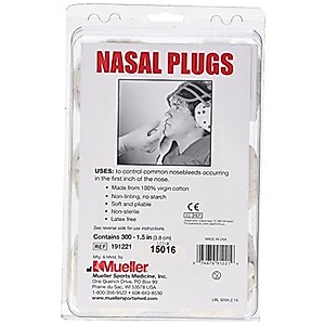 Mueller Nasal Plugs - 300 pack (PAC)