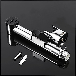 [Premium Chrome-Plated Handheld Bidet Sprayer for Toilet - Convenient Portable Bidet Attachment Bathroom Washer Shattaf Adapter - ABS Bidet Nozzle Spray]-size1