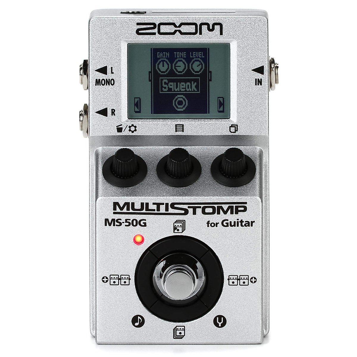 Zoom MS-50G MultiStomp Guitar Effects Pedal, Single Stompbox Size, 100 Built-in effects, Tuner