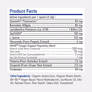 Branvine Respiratory Guardian for Cats - Supports Lung Health, Nasal, Bronchial and Oxygen, Vegan Bacon Flavor (117g) with Quercefit® and Respiratory Probiotics