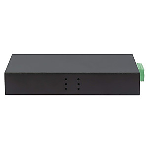 Intellinet 4-Port Industrial Gigabit Ethernet Switch with 2 SFP Ports-IP40 Rated Metal Housing, DIN-Rail Mount, Terminal Block Powered–for Computer Desktop Internet Networking-3 Yr Mfg Warranty-508247