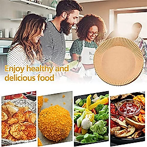 Air Fryer Disposable Paper Liner, 100PCS Non-Stick Air Fryer Round Liners, Baking Paper for Air Fryer Oil-proof, Water-proof, Food Grade Parchment Paper for Baking Roasting Microwave