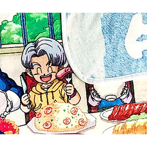 Dragon Ball Super Feast Plush Throw Blanket | Super Soft Fleece Blanket, Cozy Sherpa Cover For Sofa And Bed, Home Decor Room Essentials | Anime Manga Gifts And Collectibles | 45 x 60 Inches