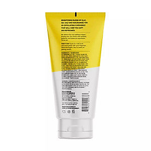 ACURE Brightening Body Scrub - Skin Renewal with Blend of Clay, Sea Salt & Niacinamide Extract - Rejuvenating Exfoliation for Soft, Refreshed Glowing Clear Skin - Suitable for All Skin Types - 6 Fl Oz