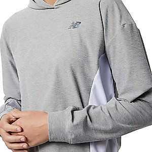New Balance Women's Sport Spacedye Fashion Layer, Athletic Grey , Large