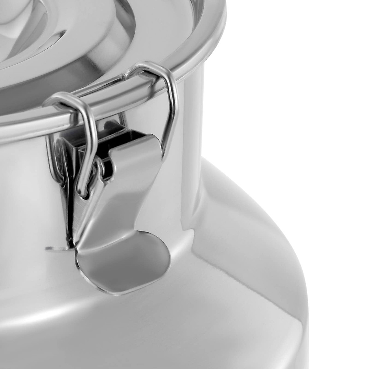 28 Liter Milk Can 304 Stainless Steel Milk Bucket 7.4 Gallon Wine Pail Bucket Heavy Duty Milk Can Tote Jug with Sealed Lid for Milk and Wine Liquid Storage
