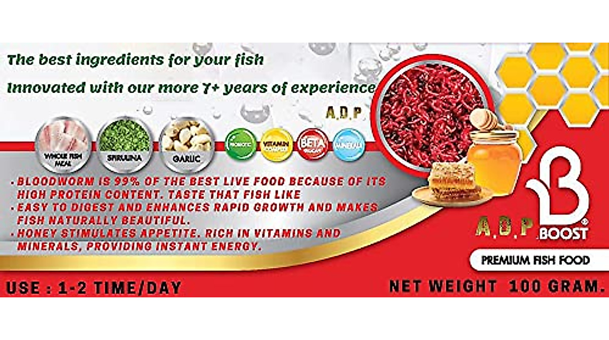 A.D.P. Fish Booster: High-Protein Fish Food 100g